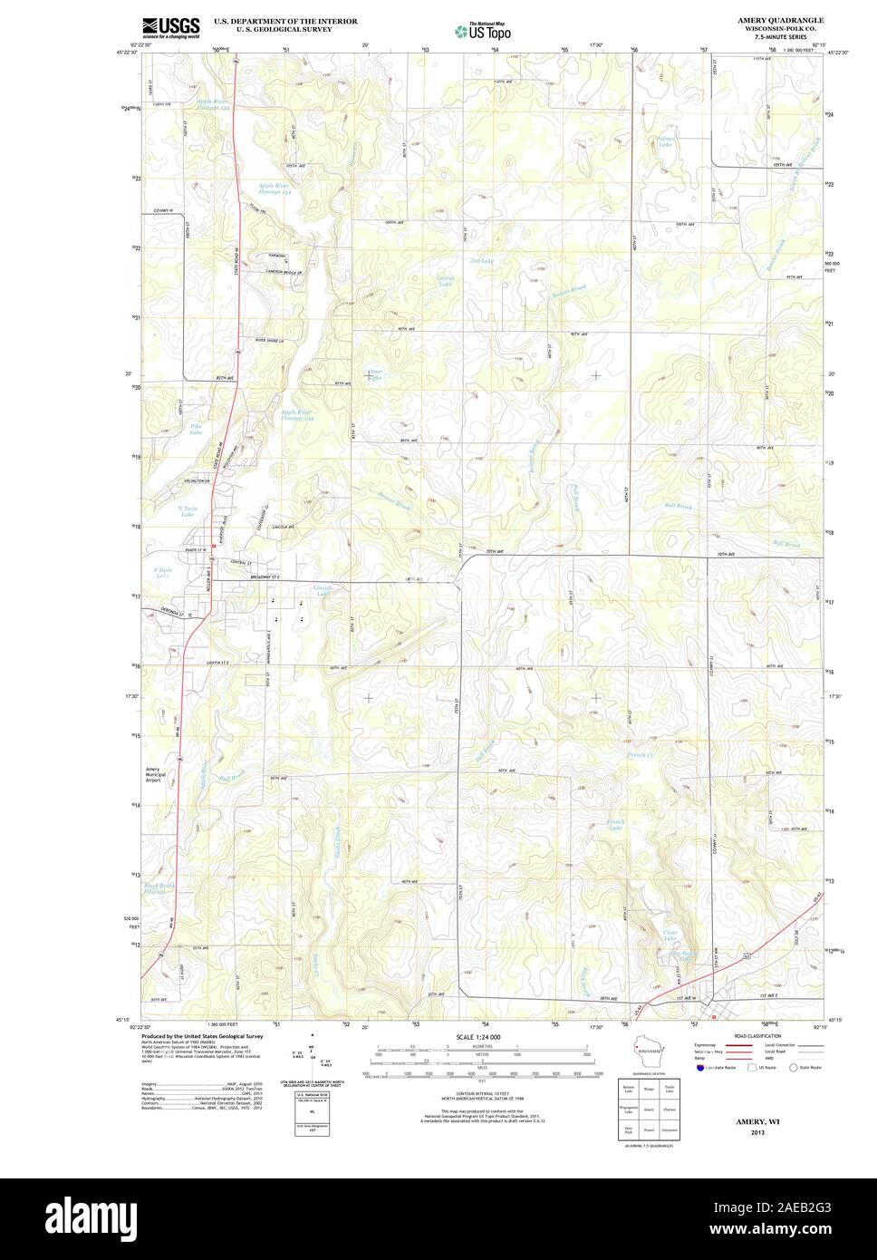 Amery map hi-res stock photography and images - Alamy