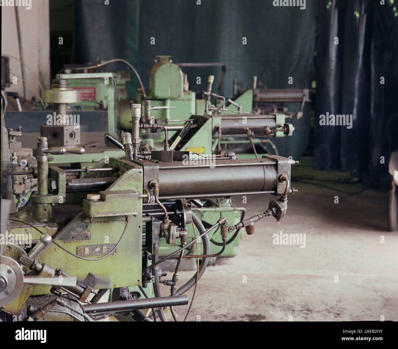1980's engineering works, Northern England, UK Stock Photo - Alamy