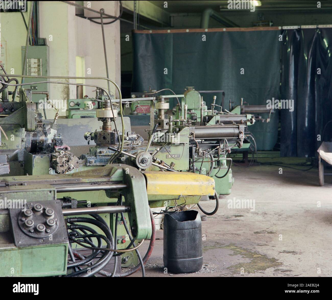 1980's engineering works, Northern England, UK Stock Photo - Alamy