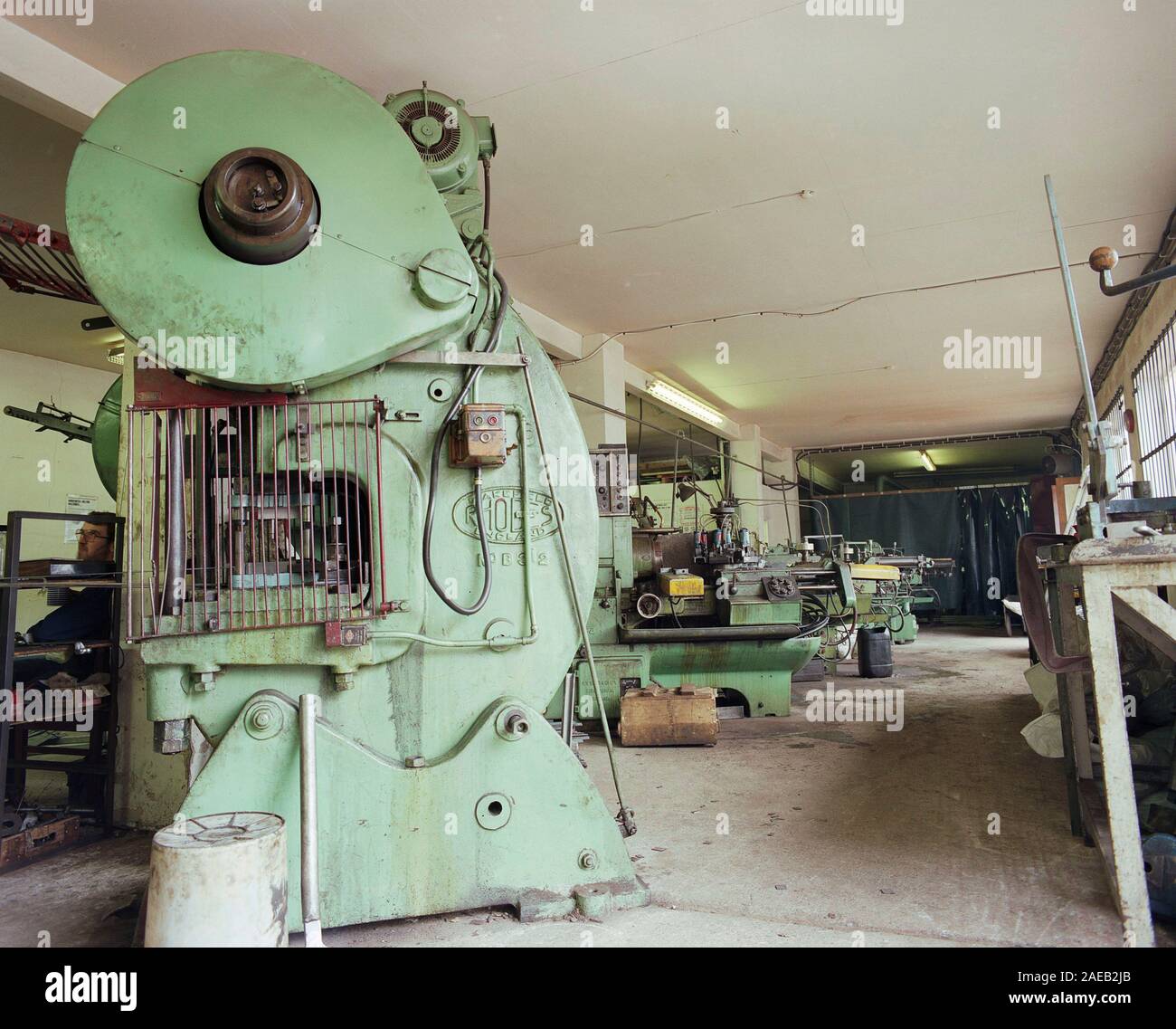 1980's engineering works, Northern England, UK Stock Photo - Alamy