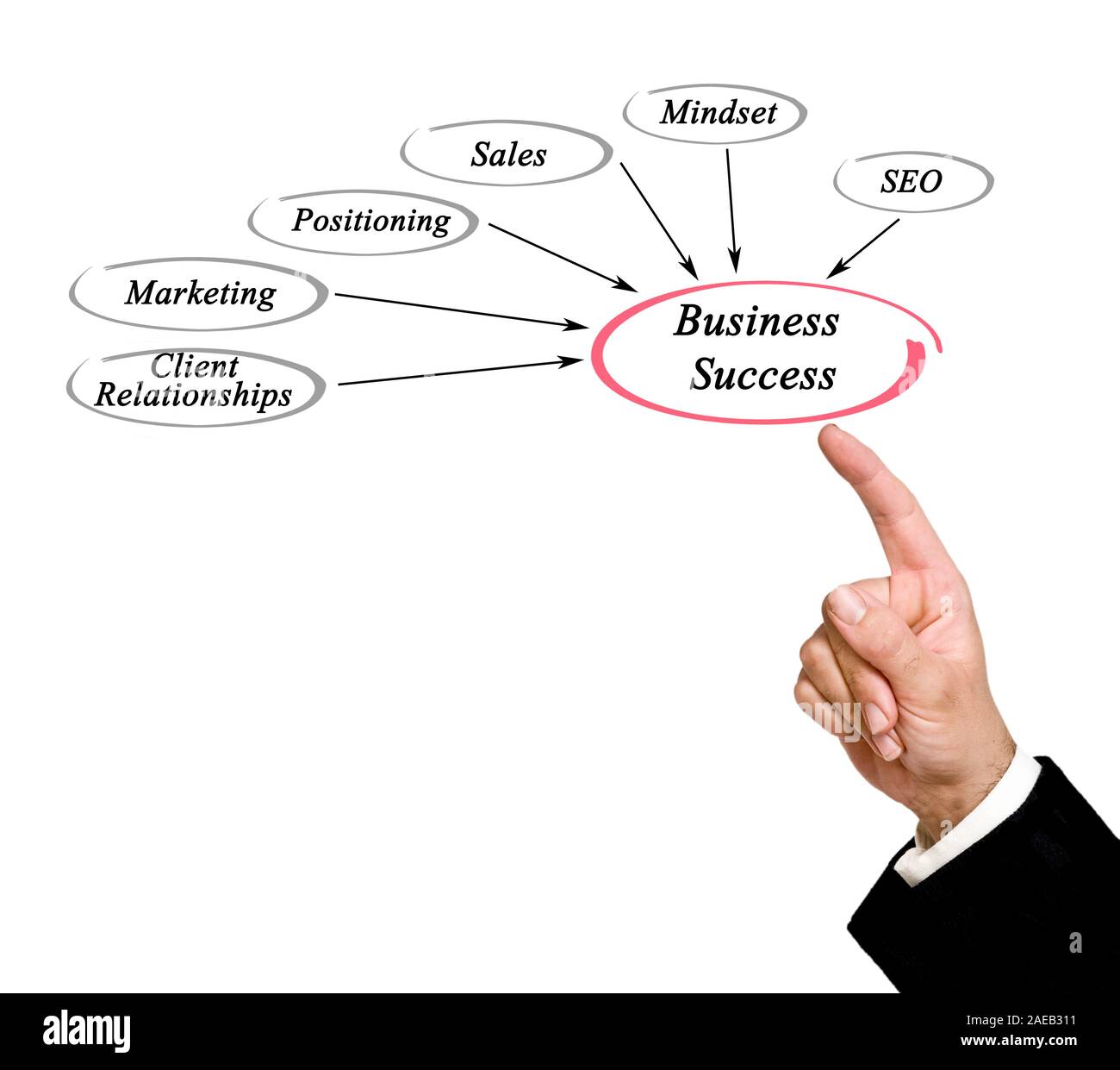 Diagram of business success Stock Photo - Alamy