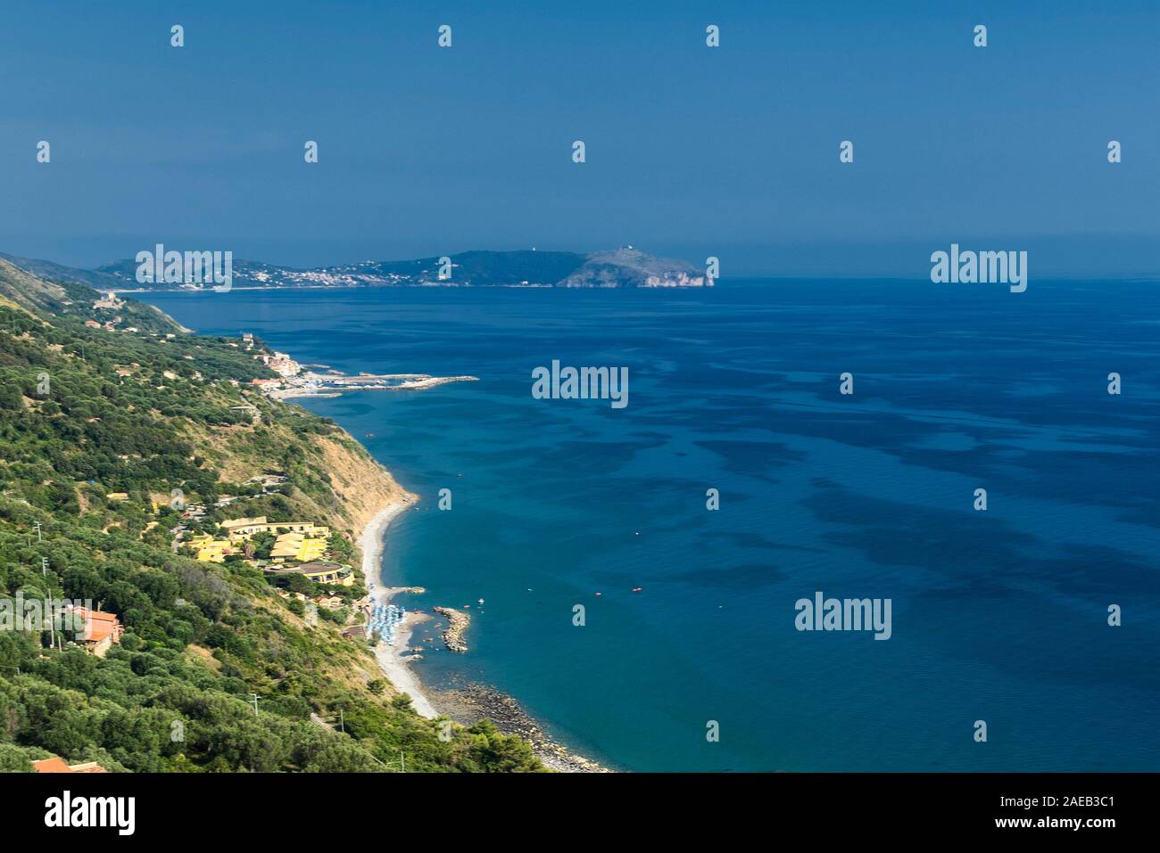 The coast at summer near Ascea, Salerno, Campania, Italy Stock Photo ...