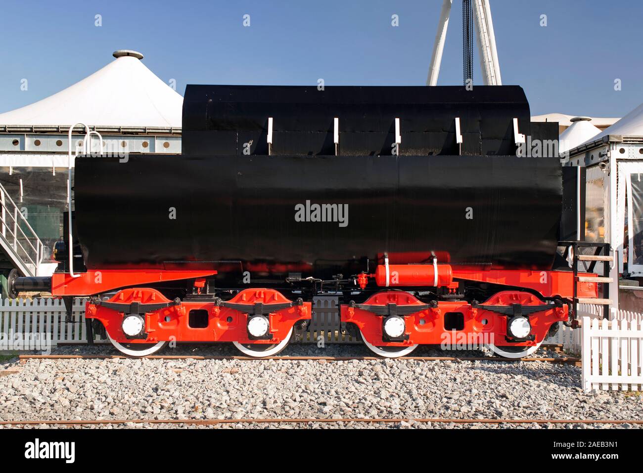 Side view of a vintage train Stock Photo - Alamy