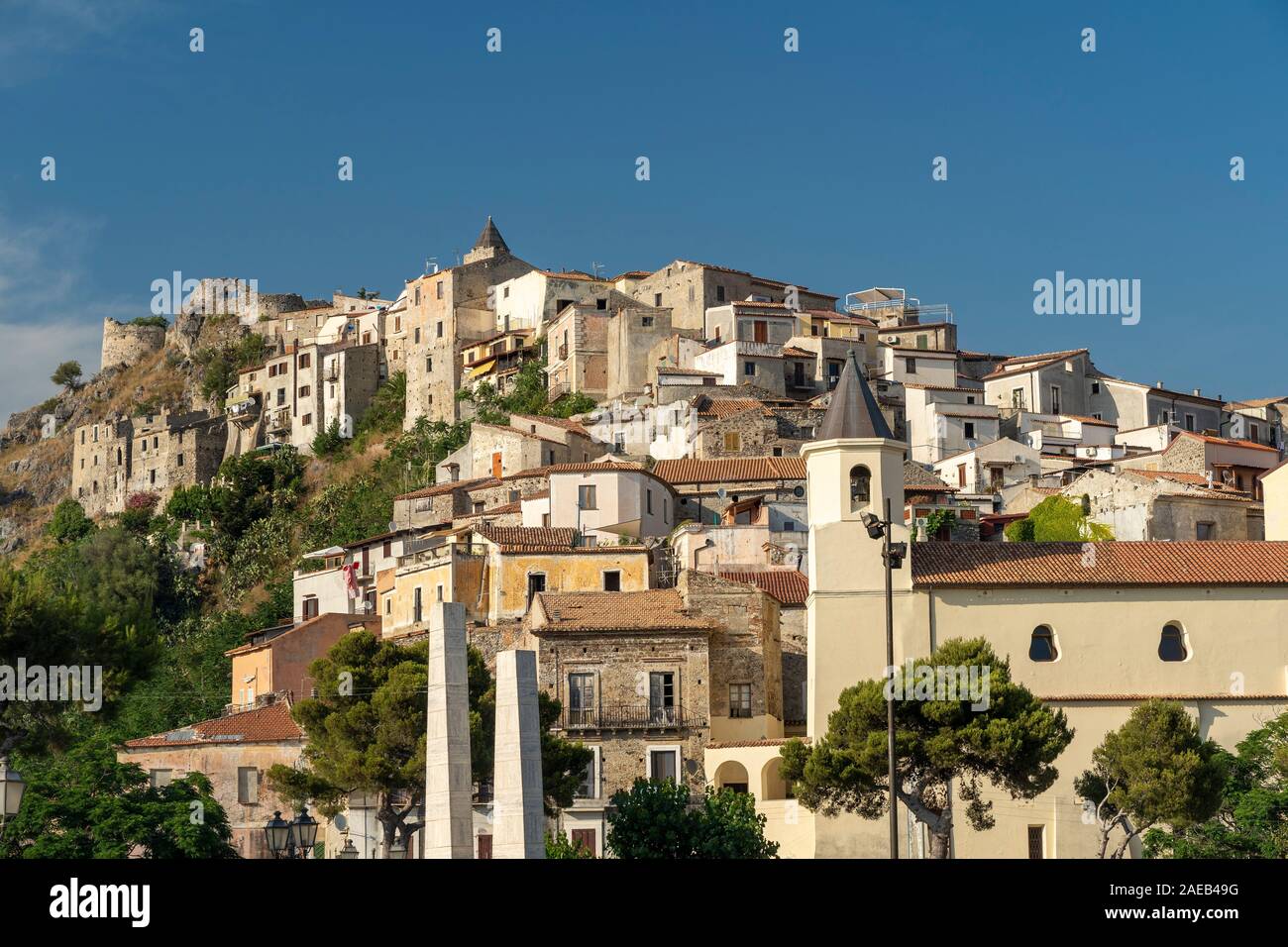 Scalea, Cosenza, Calabria, Southern Italy: panoramic view of the ...