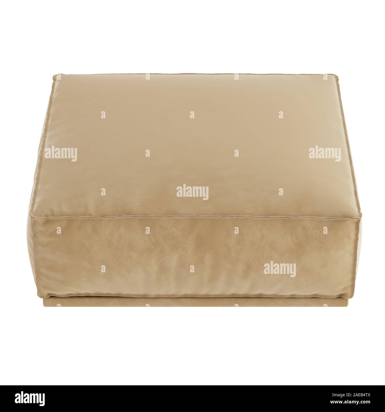 Cloth velvet poufon white background. 3d rendering Stock Photo - Alamy