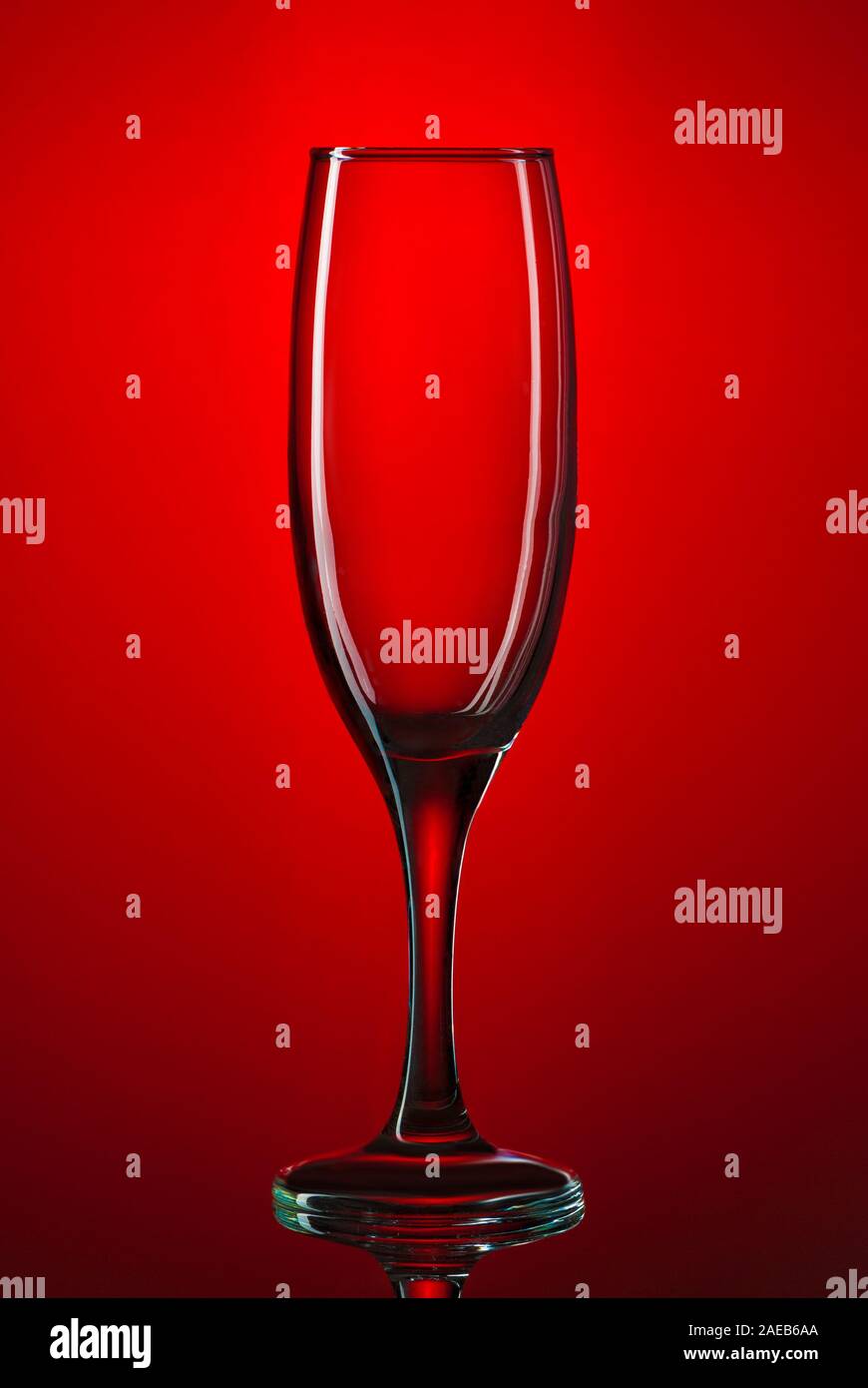 Glass champagne glass with close-up in dark colors Stock Photo - Alamy
