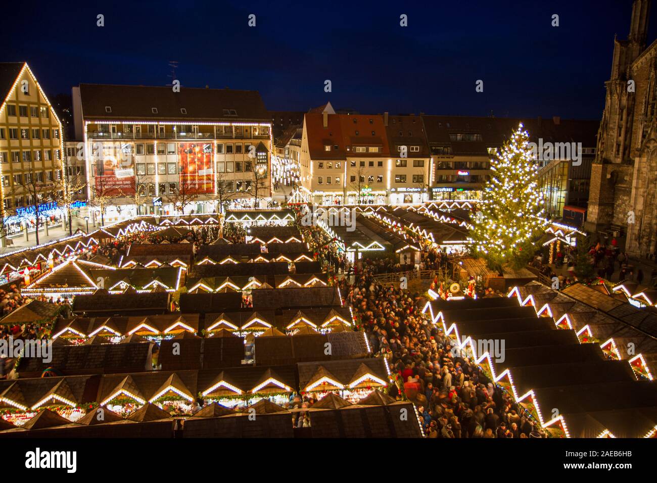 Christmas Market, Ulm Stock Photo - Alamy