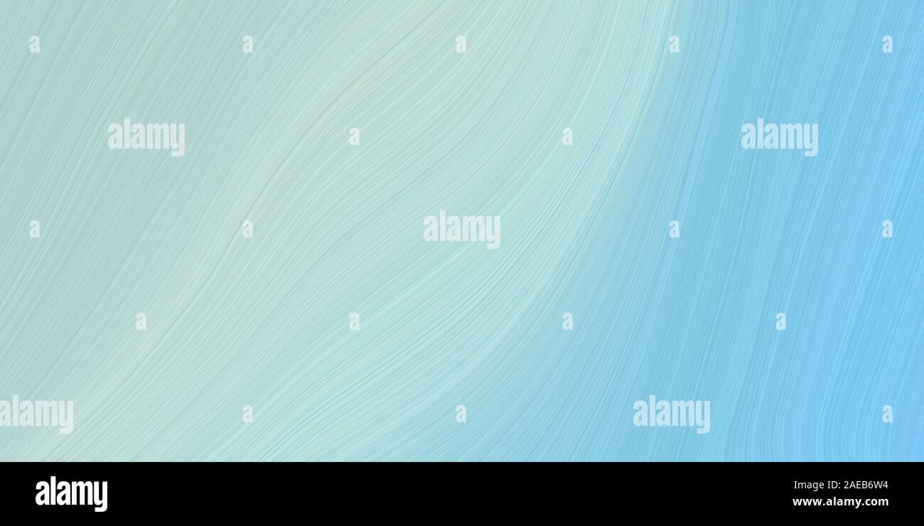 modern soft curvy waves background design with light blue, sky blue and ...