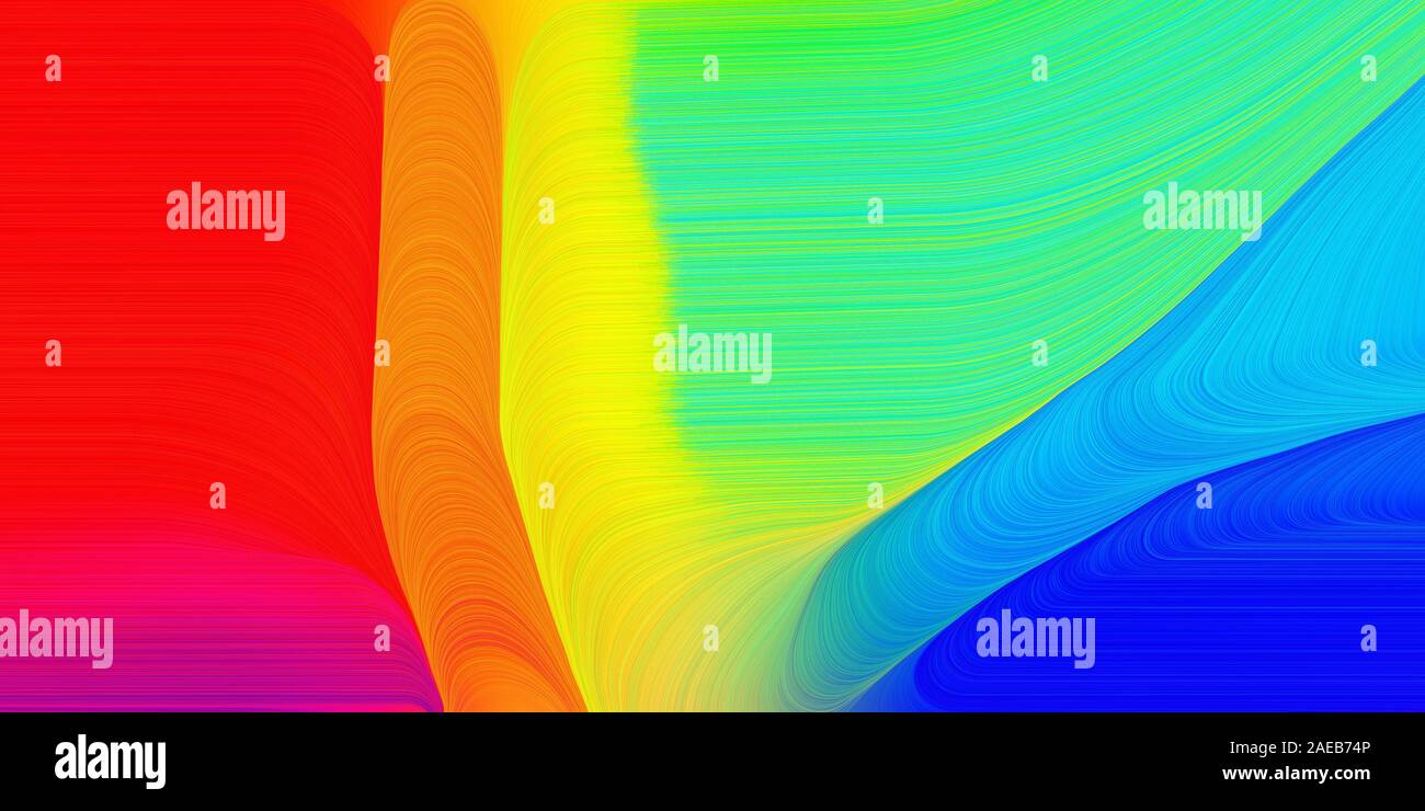 elegant curvy swirl waves background illustration with orange red ...