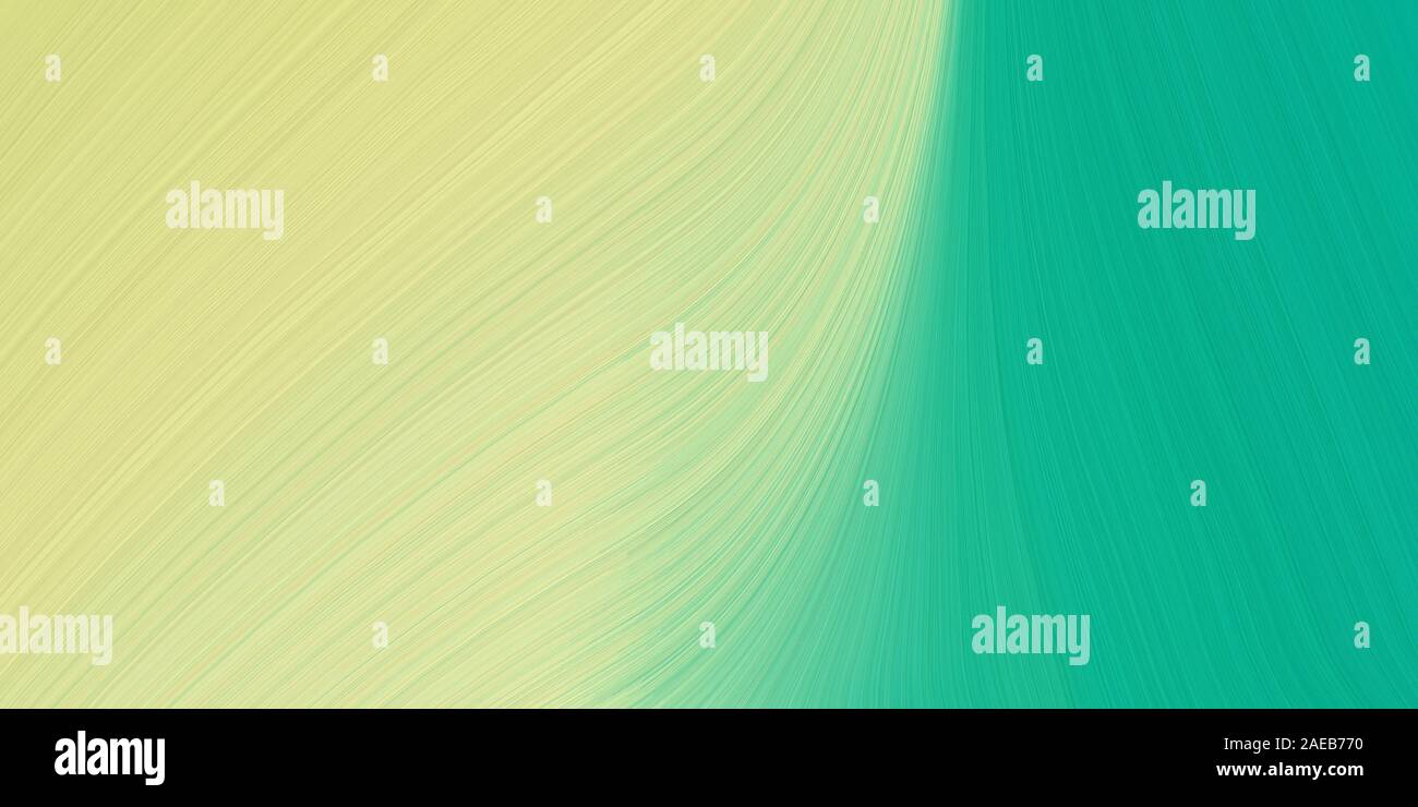 modern soft curvy waves background illustration with khaki, light sea ...