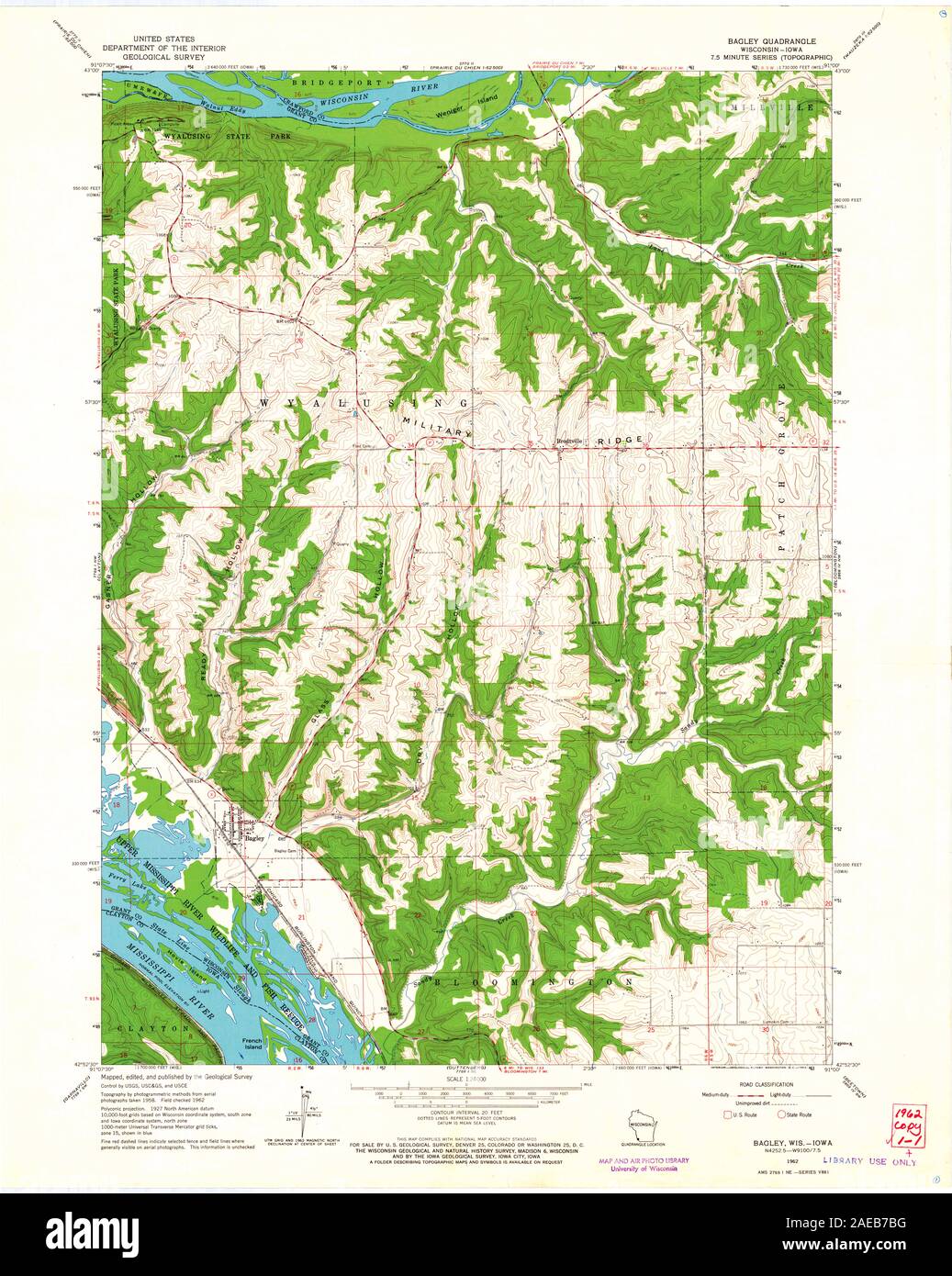 Map of bagley hi-res stock photography and images - Alamy