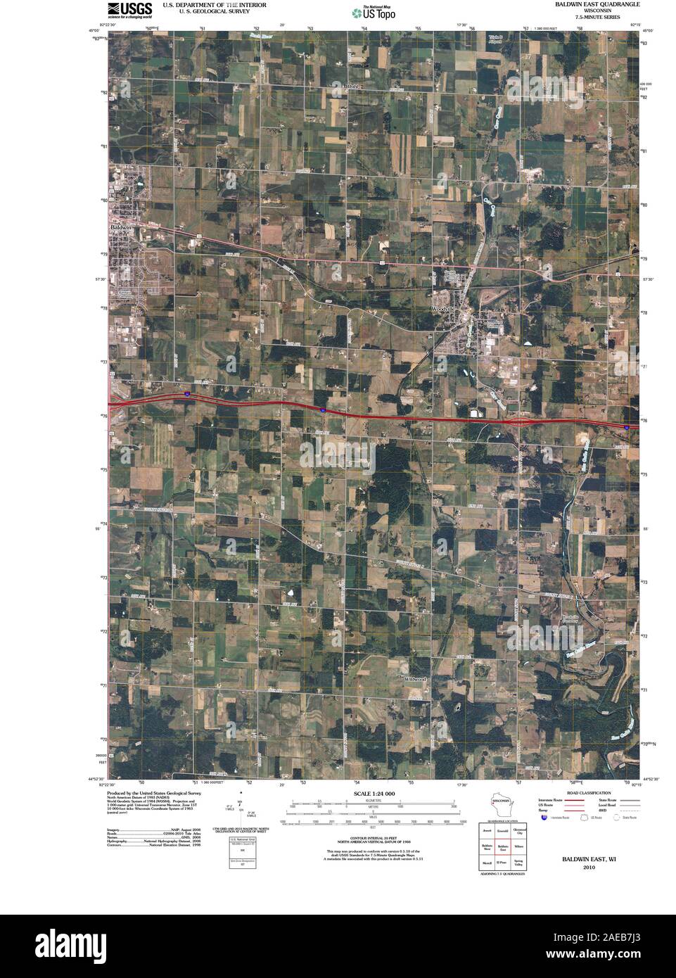 Baldwin map Cut Out Stock Images & Pictures - Alamy