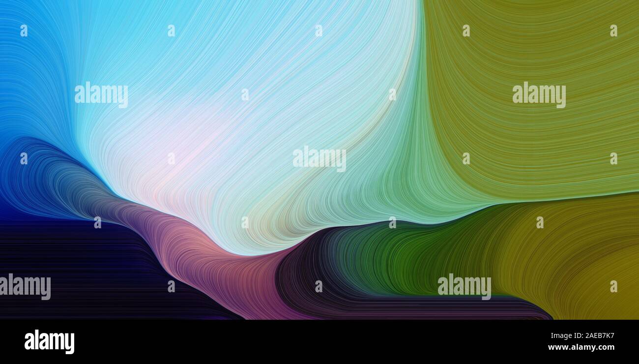 contemporary waves design with dark olive green, olive drab and light ...