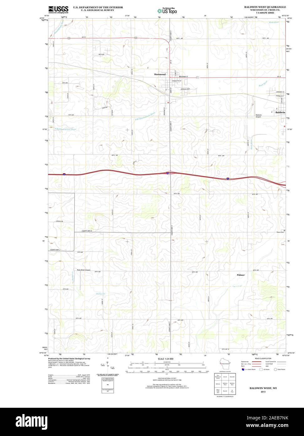 Baldwin map Cut Out Stock Images & Pictures - Alamy