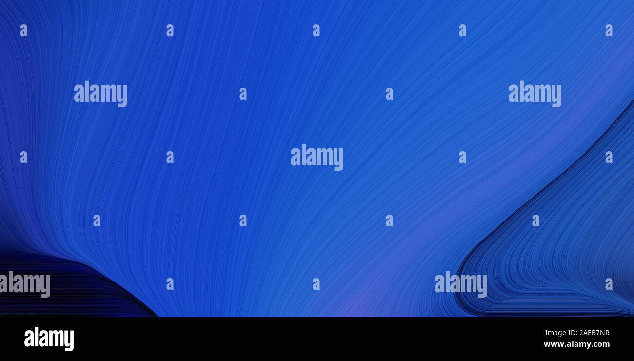 modern waves background illustration with strong blue, very dark blue ...