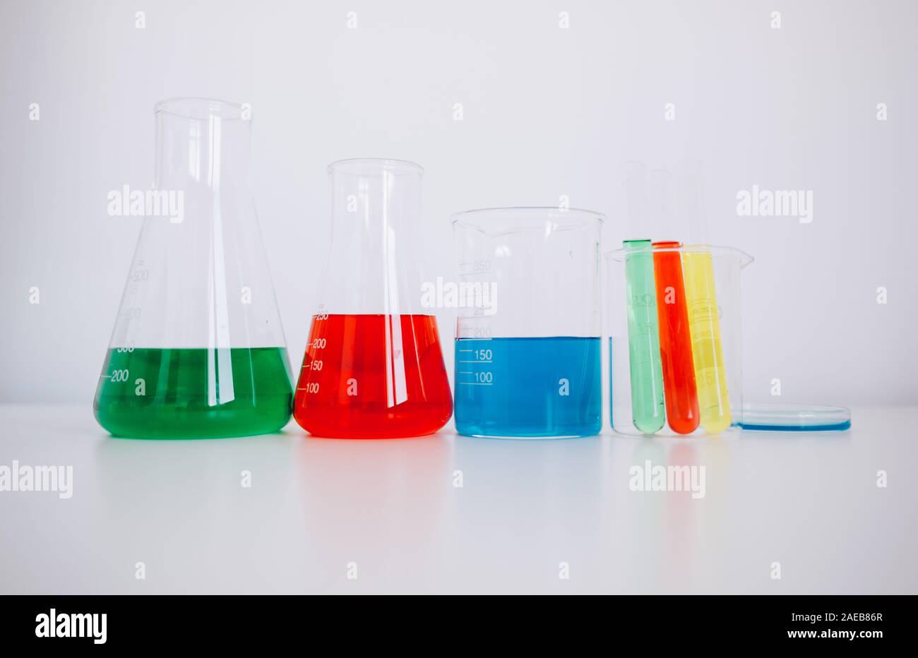Laboratory equipment. Laboratory glassware Stock Photo - Alamy