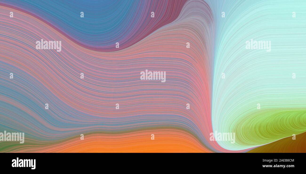 modern curvy waves background illustration with rosy brown, light slate ...