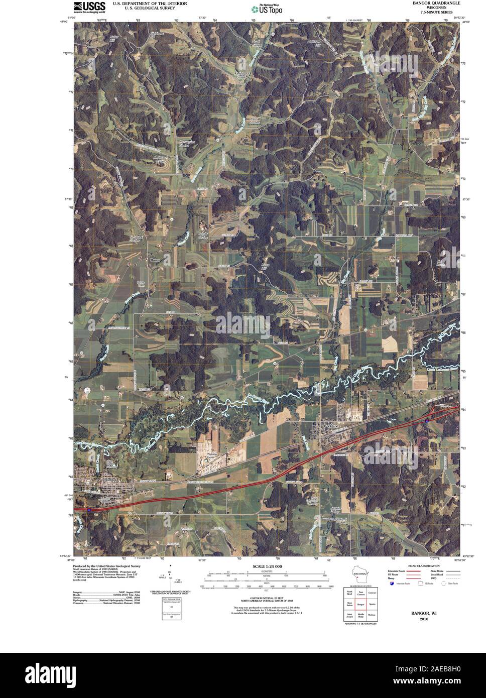 Bangor map Cut Out Stock Images & Pictures - Alamy