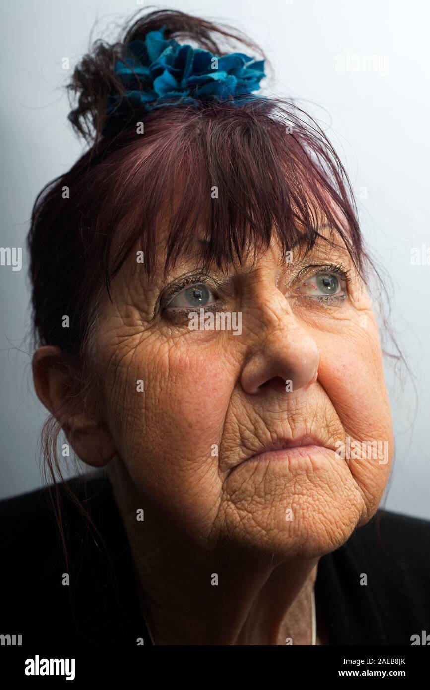 Old woman dyed hair hi-res stock photography and images - Alamy