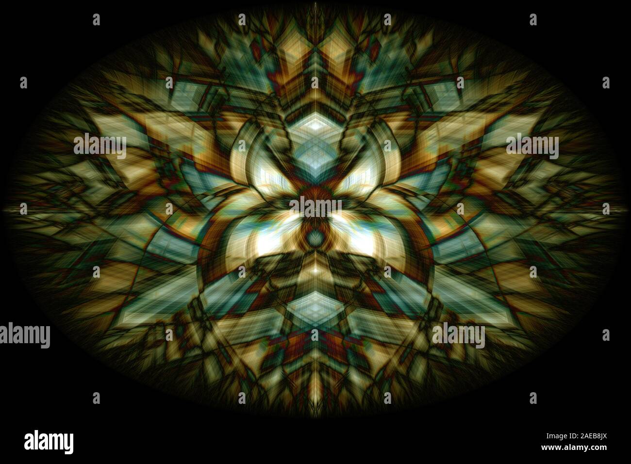 Abstract colorful mandala art, symmetrical shape, beautiful background ...