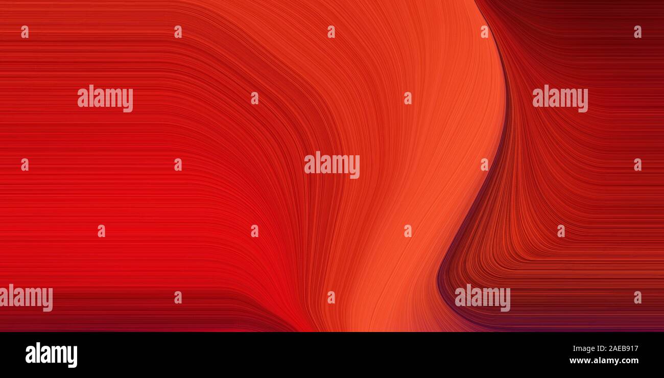 modern waves background illustration with strong red, dark red and ...