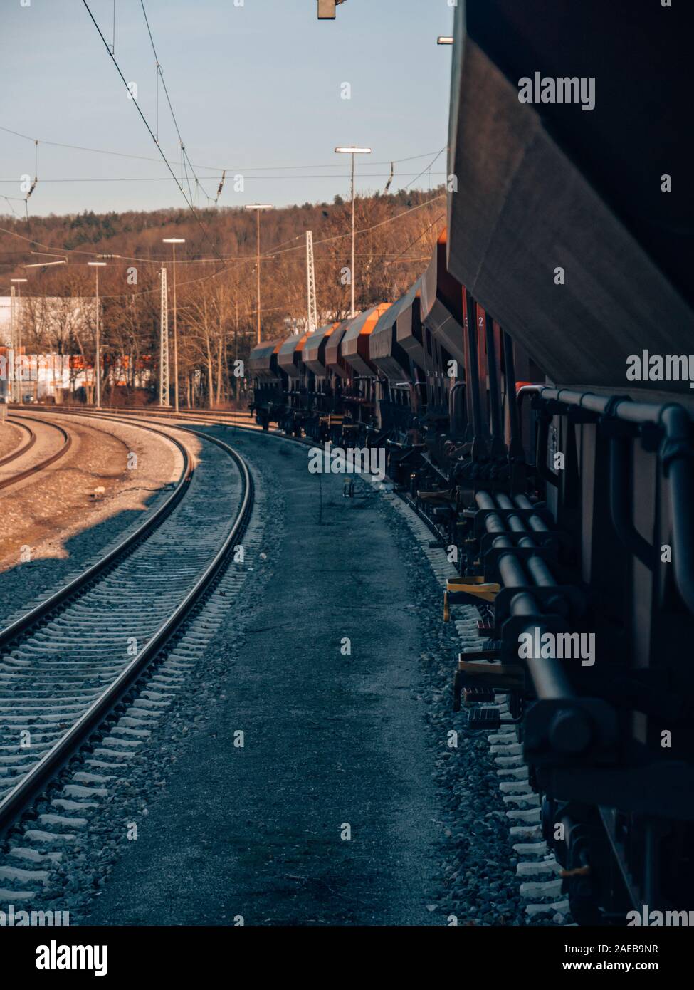 Old goods train container hi-res stock photography and images - Alamy