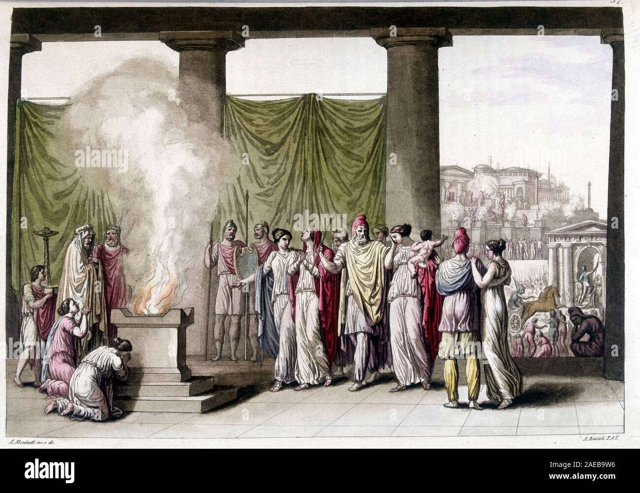 La famille de Priam aprs le depart d'Hector (Guerre de Troie) - in "Le ...