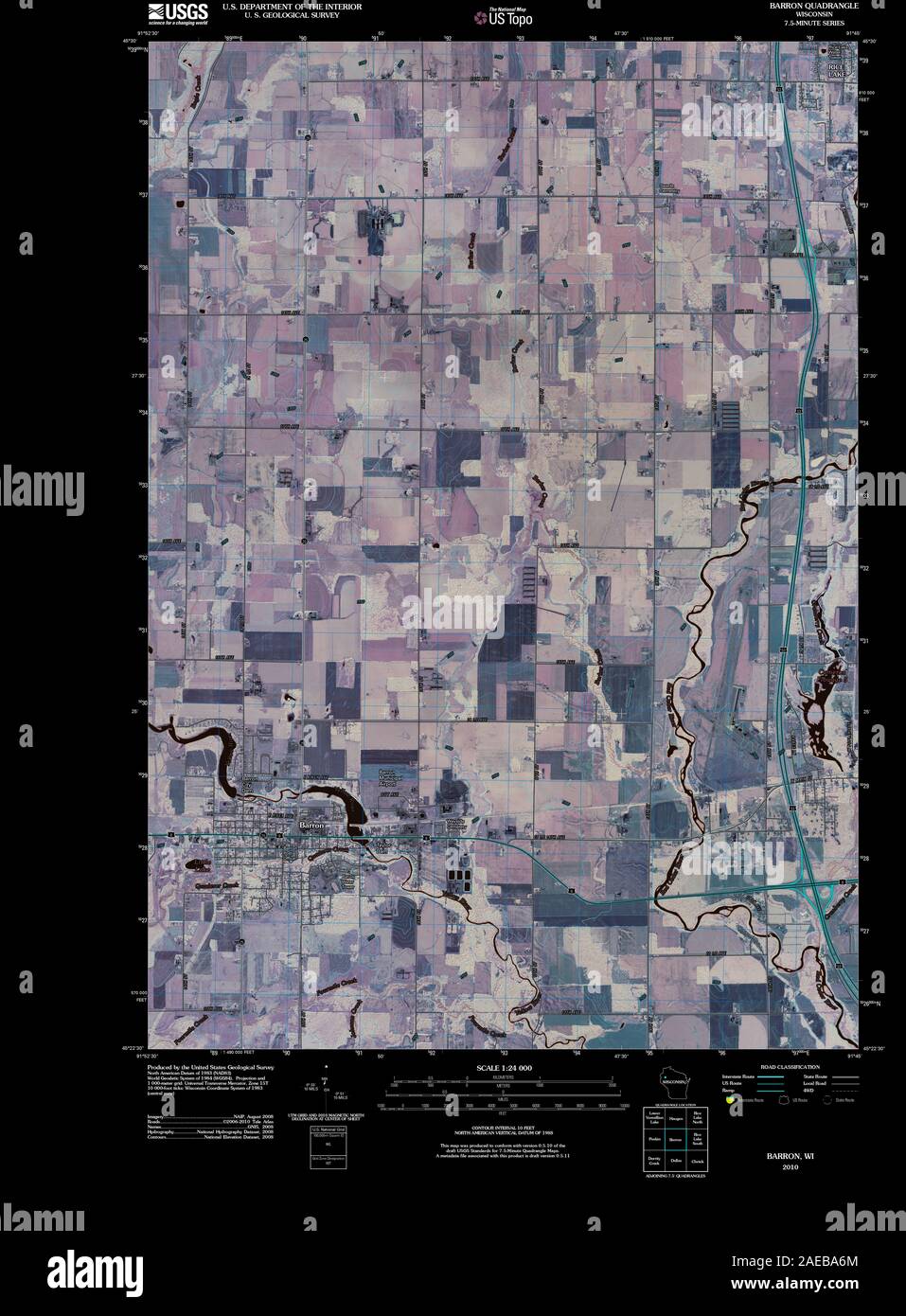 Map of barron hi-res stock photography and images - Alamy