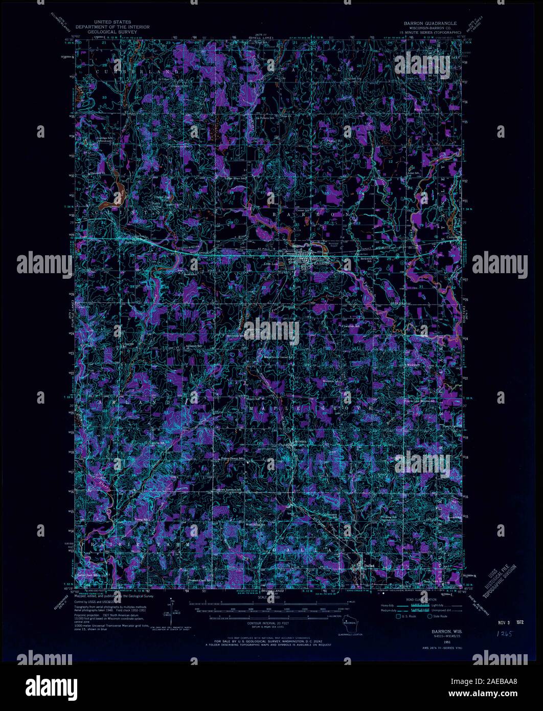 Map of barron hi-res stock photography and images - Alamy