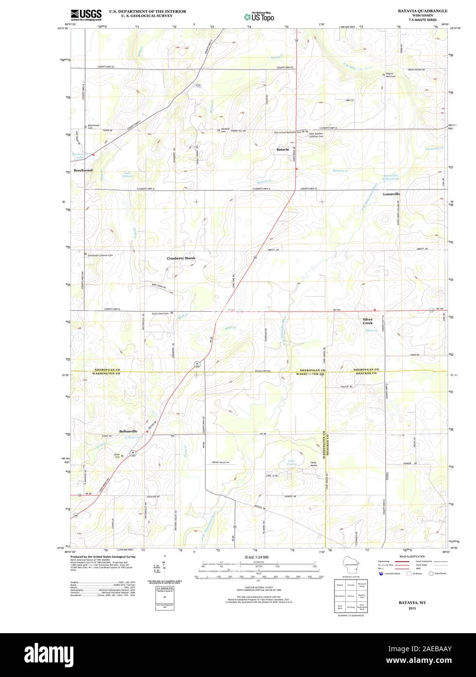 Batavia map Cut Out Stock Images & Pictures - Alamy