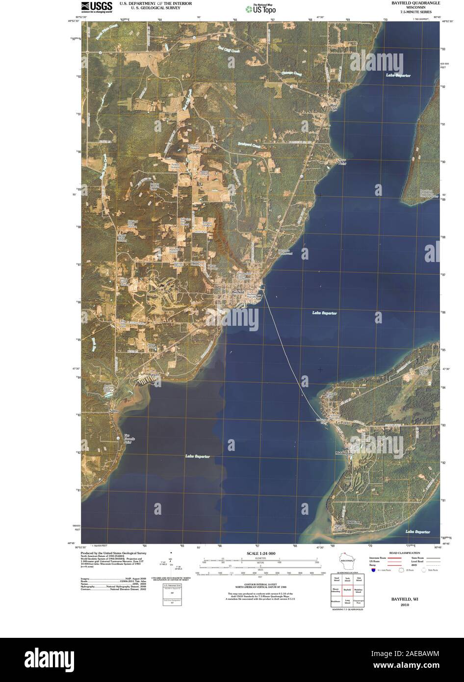 Map of bayfield hi-res stock photography and images - Alamy