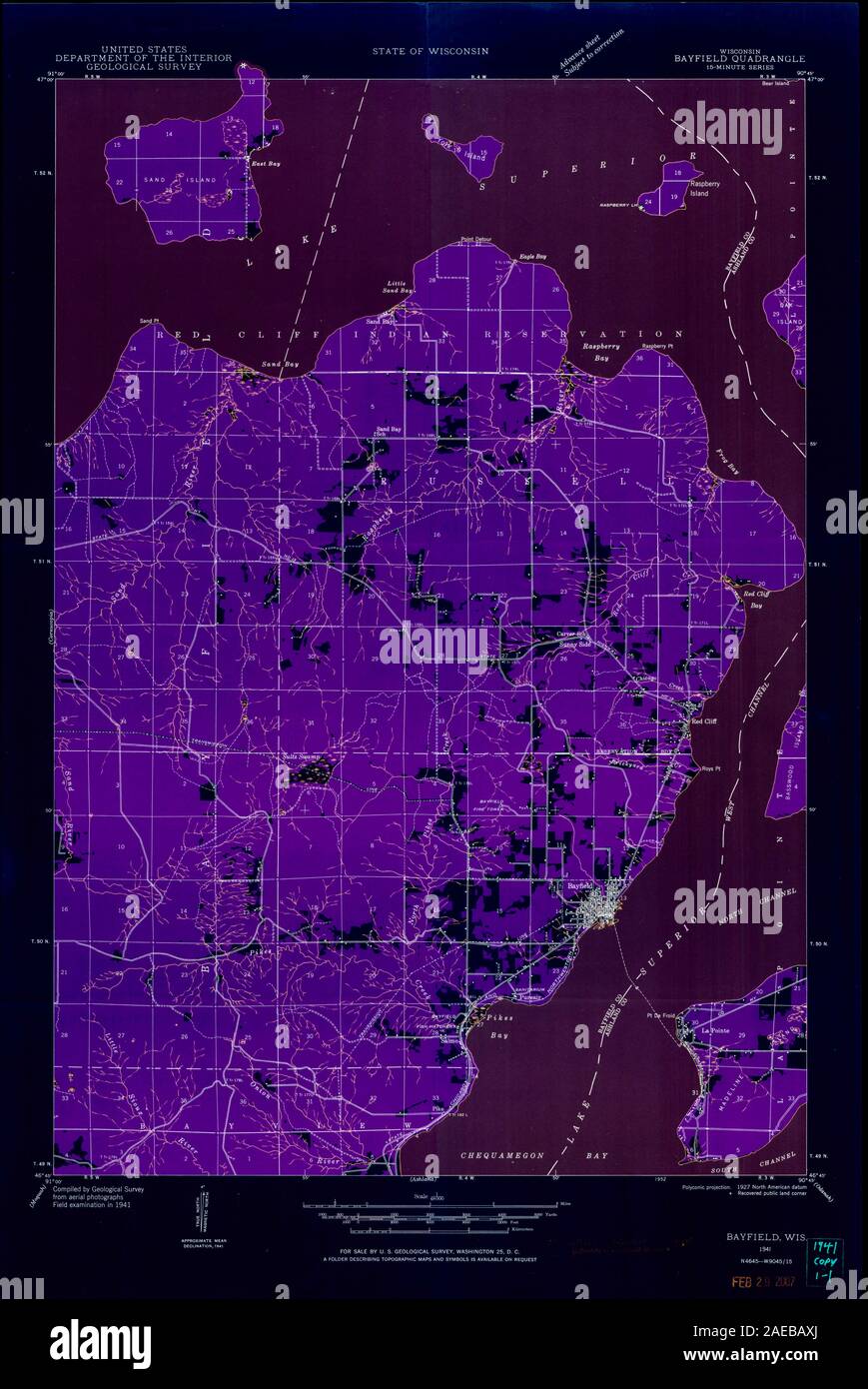 Map of bayfield hi-res stock photography and images - Alamy