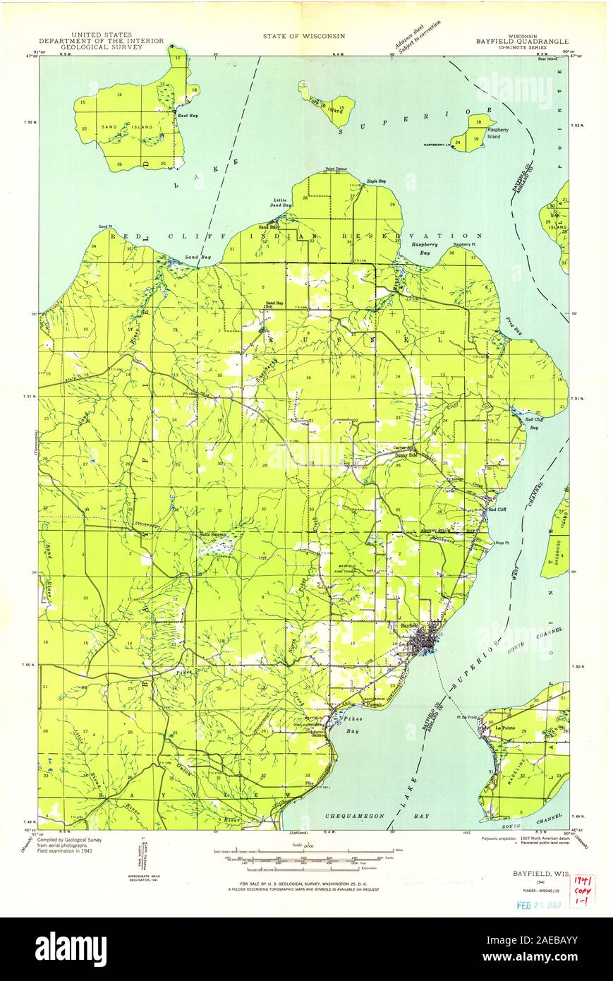 Map of bayfield hi-res stock photography and images - Alamy