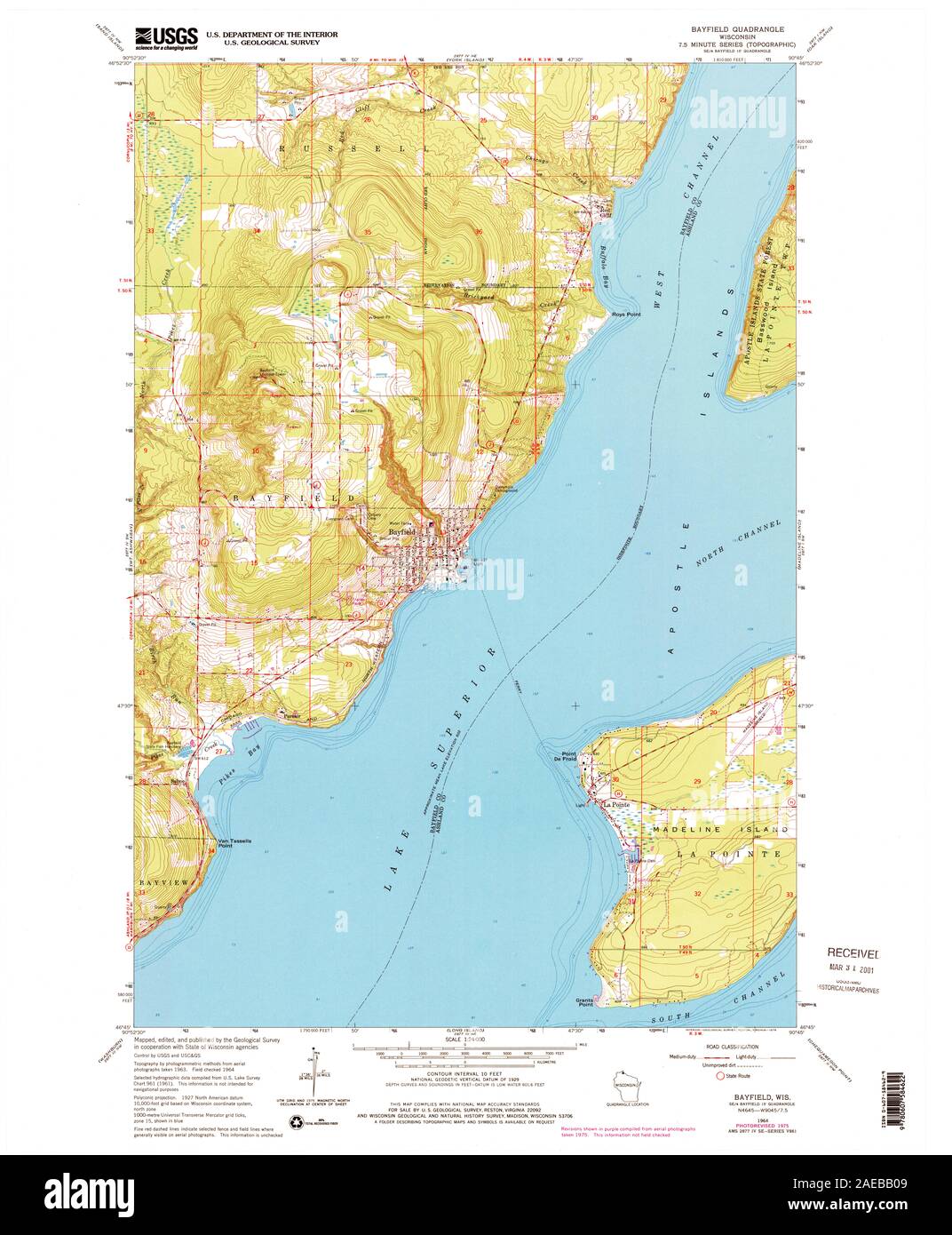 Map of bayfield hi-res stock photography and images - Alamy