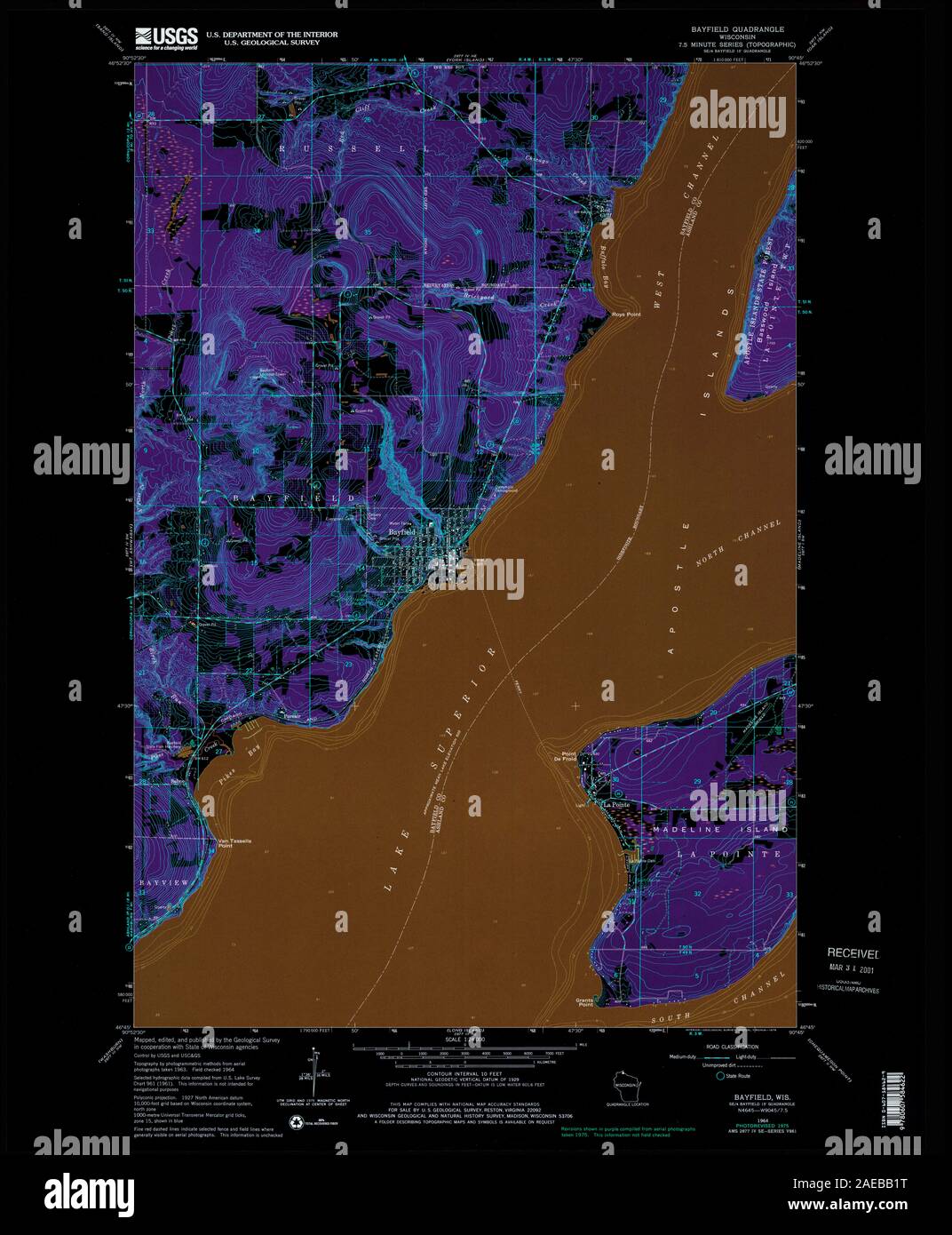 Map of bayfield hi-res stock photography and images - Alamy