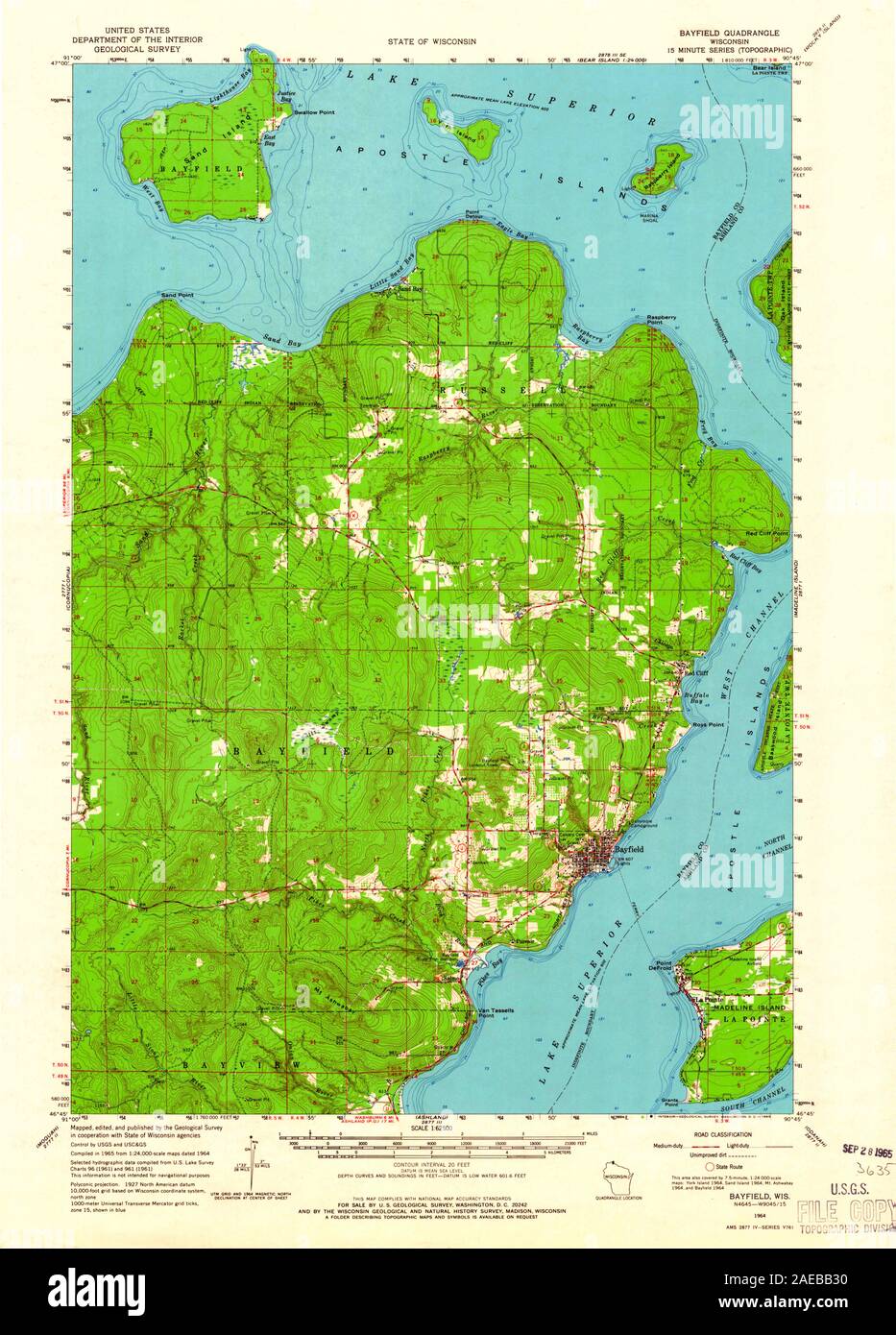 Map of bayfield hi-res stock photography and images - Alamy
