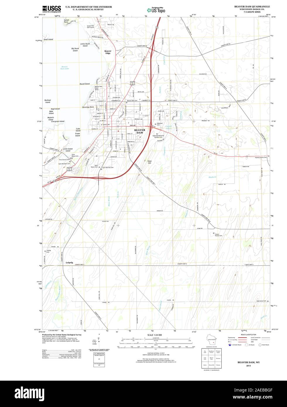 Map of beaver dam hi-res stock photography and images - Alamy