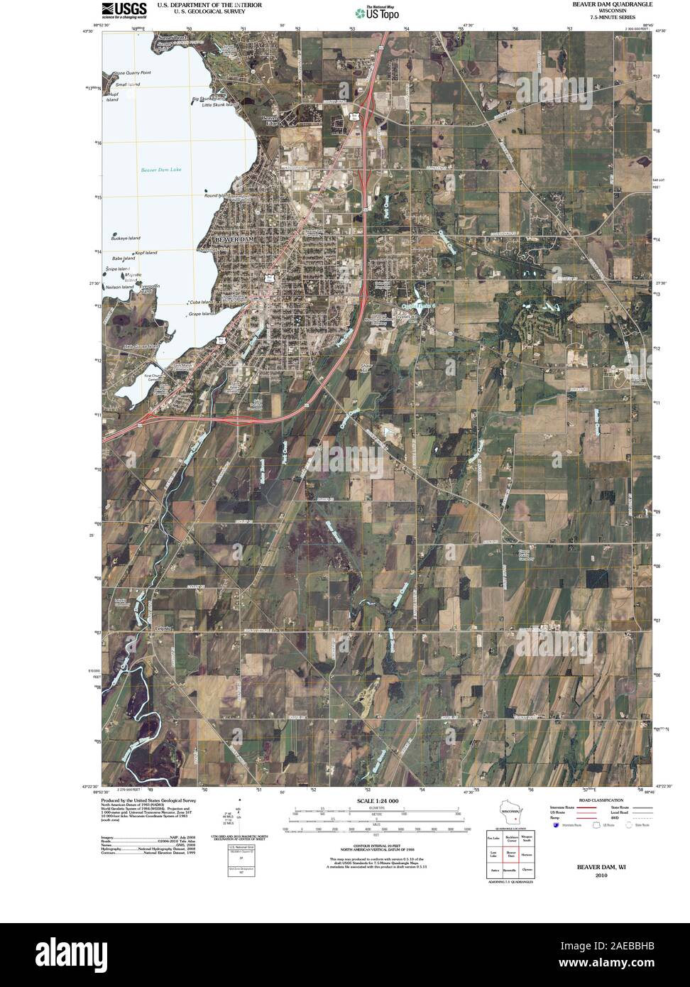 Map of beaver dam hi-res stock photography and images - Alamy