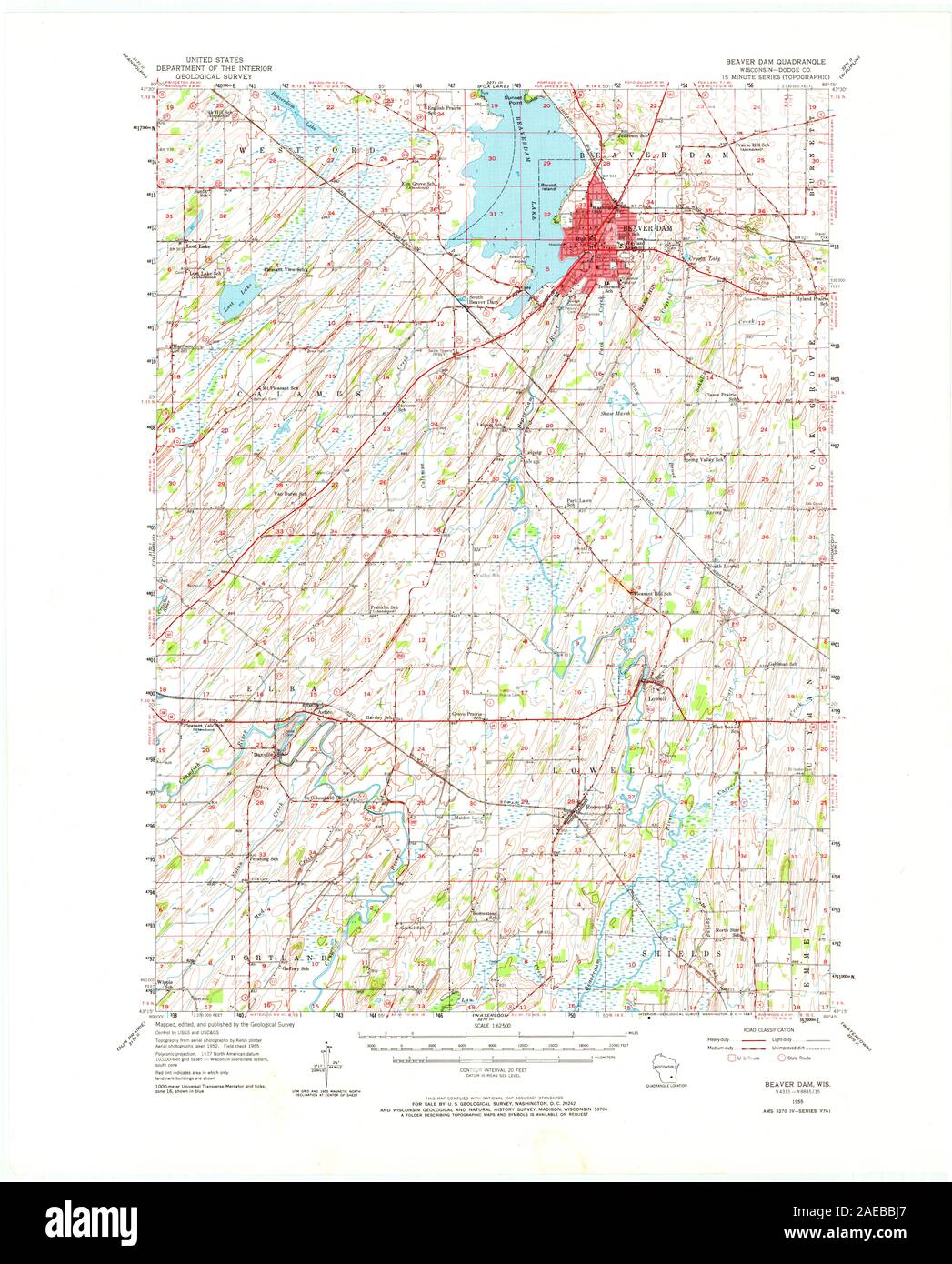 Map of beaver dam hi-res stock photography and images - Alamy