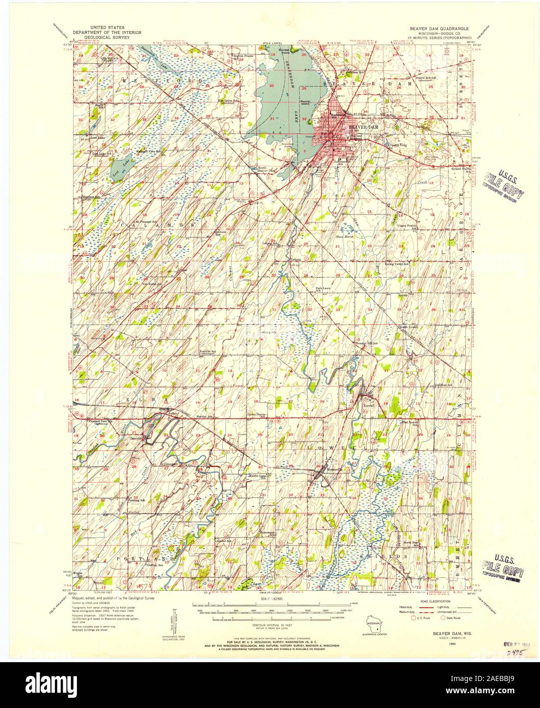 Map of beaver dam hi-res stock photography and images - Alamy