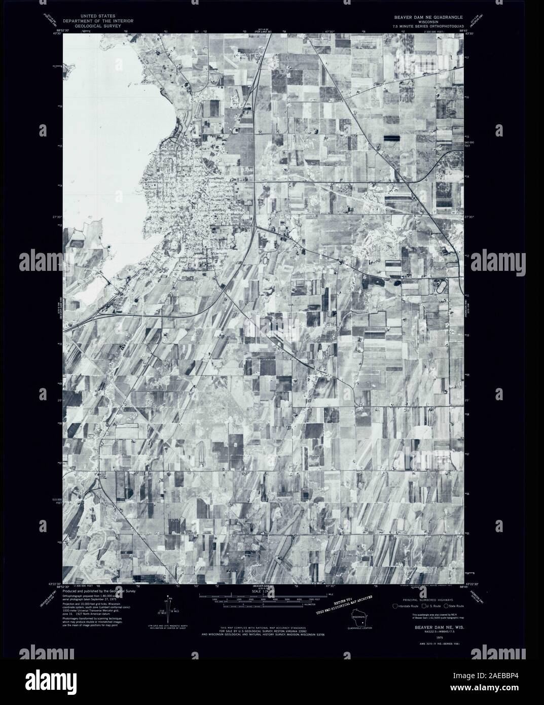 Map of beaver dam hi-res stock photography and images - Alamy