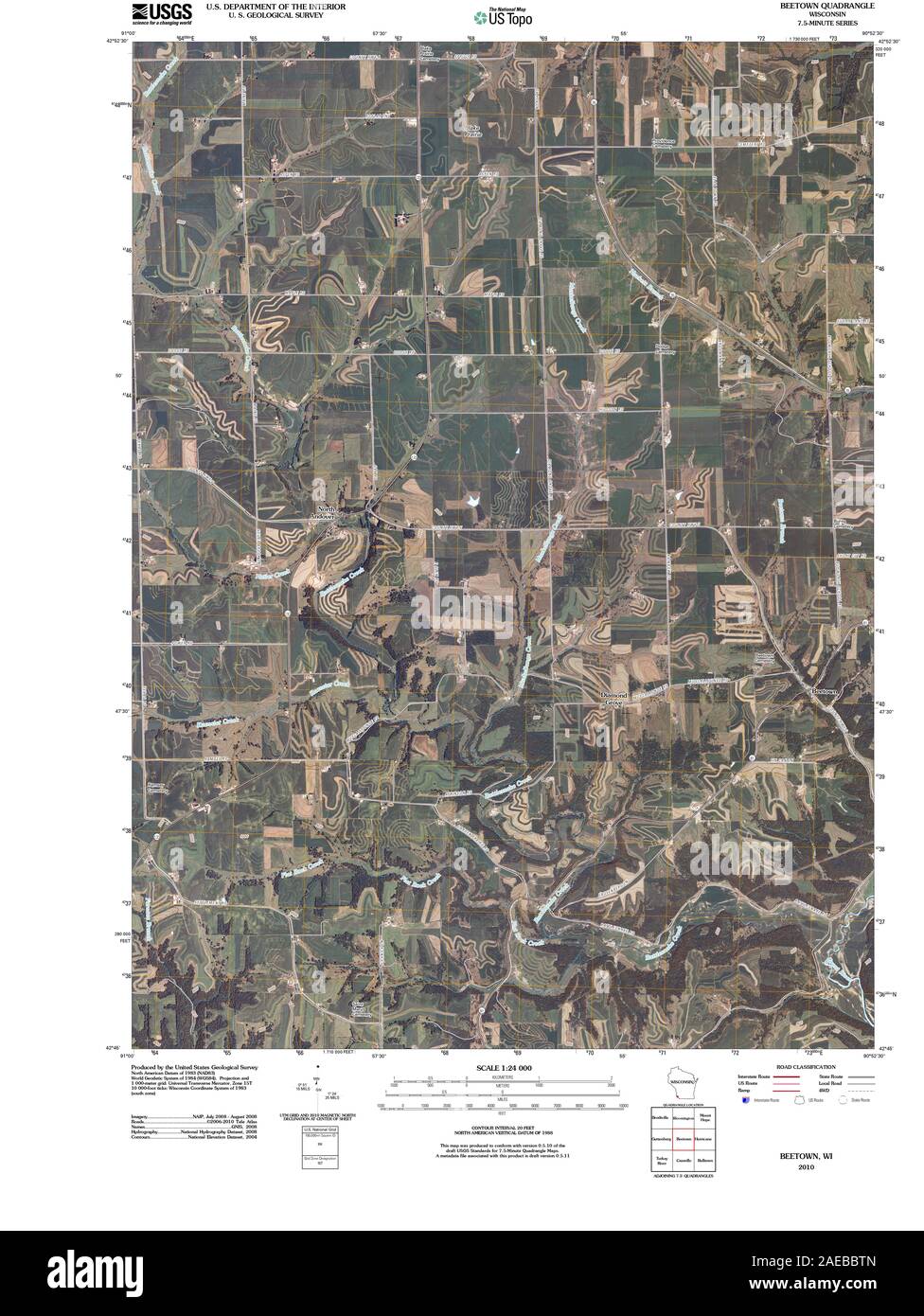 Map of beetown hi-res stock photography and images - Alamy