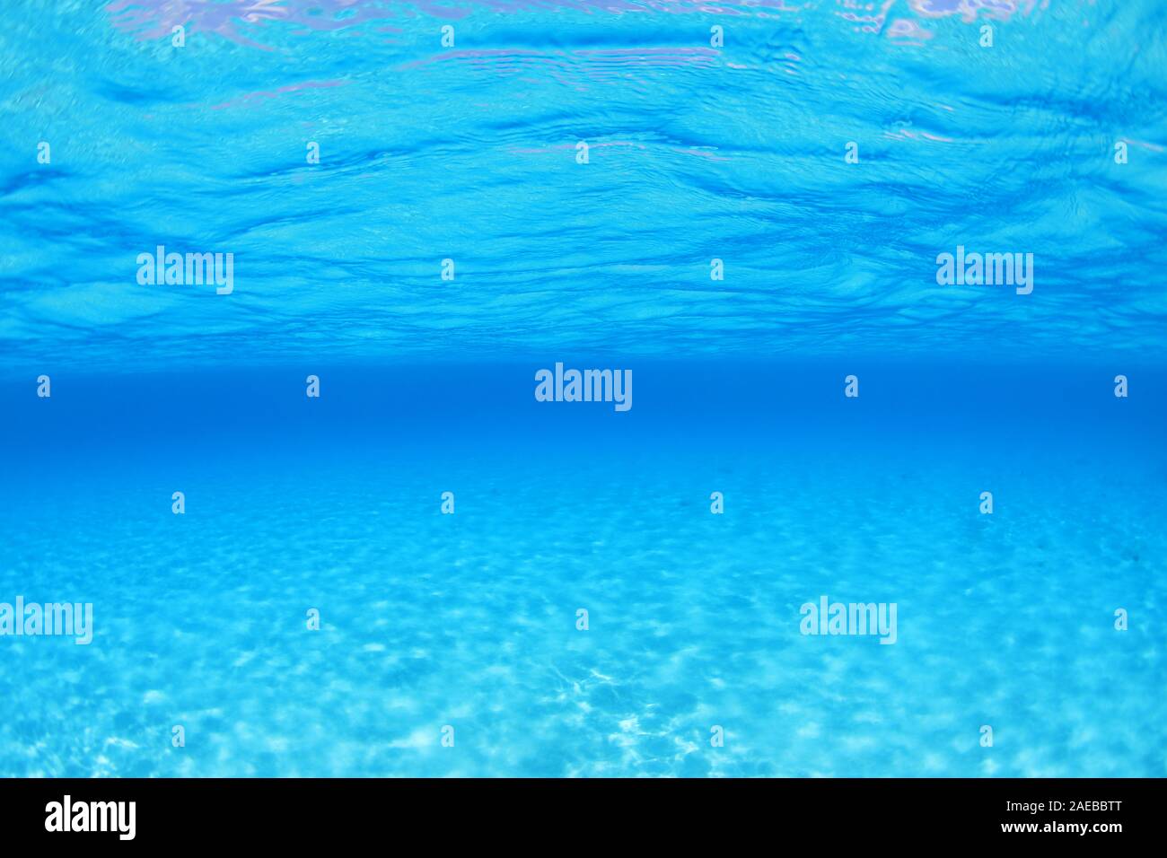 Water surface structure underwater in the caribbean sea Stock Photo - Alamy