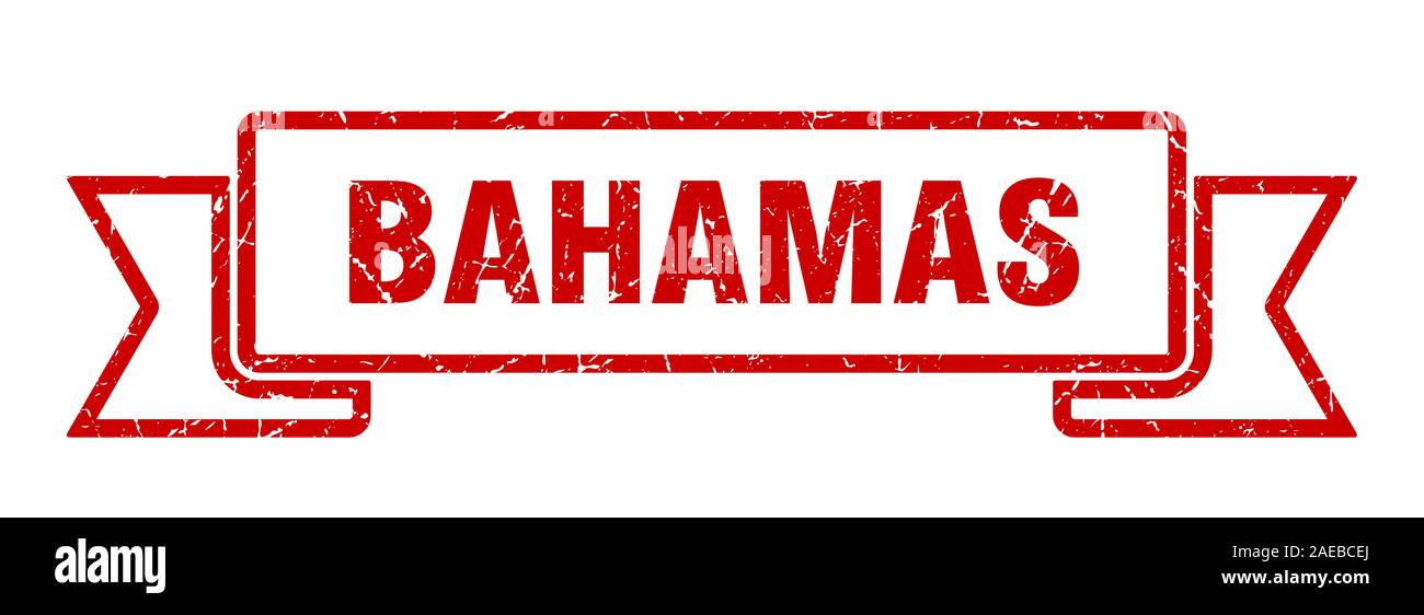 Bahamas ribbon. Red Bahamas grunge band sign Stock Vector Image & Art ...