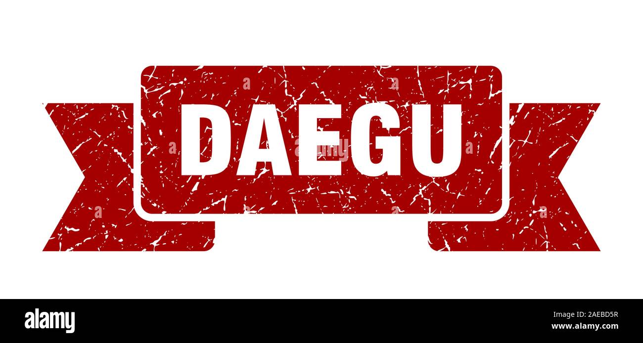 Daegu ribbon. Red Daegu grunge band sign Stock Vector Image & Art - Alamy