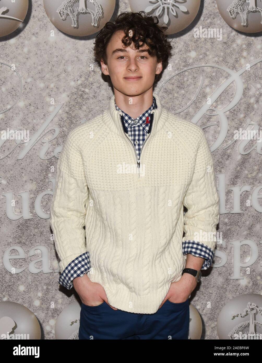 December 7, 2019, West Hollywood, California, USA: Wyatt Oleff attends ...