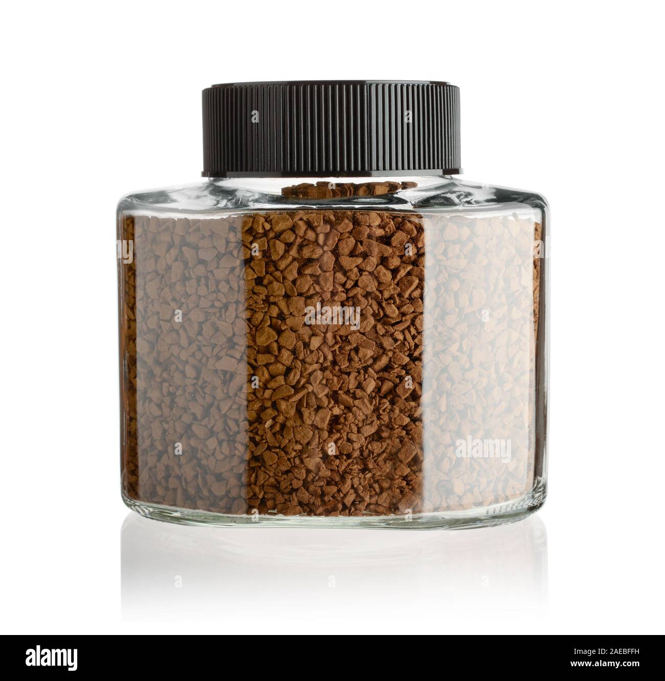 Instant coffee in a glass jar isolated on white background Stock Photo ...
