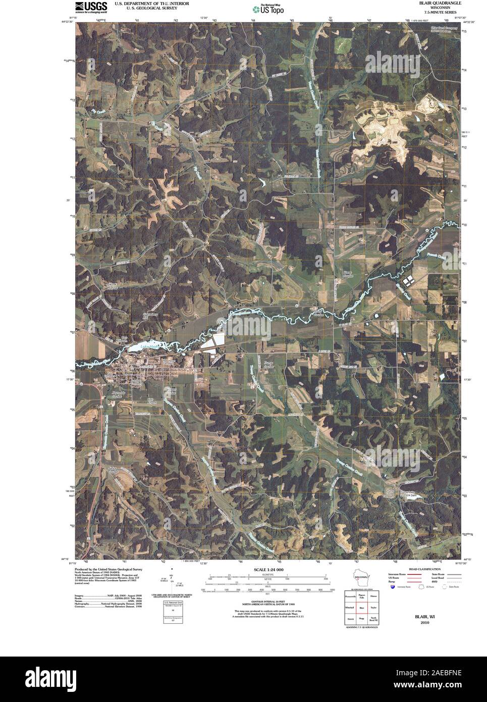 Map of blair Cut Out Stock Images & Pictures - Alamy