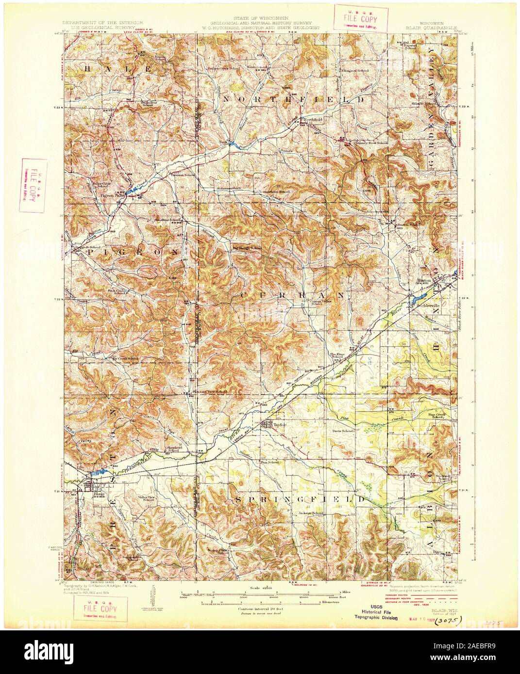 Map of blair Cut Out Stock Images & Pictures - Alamy