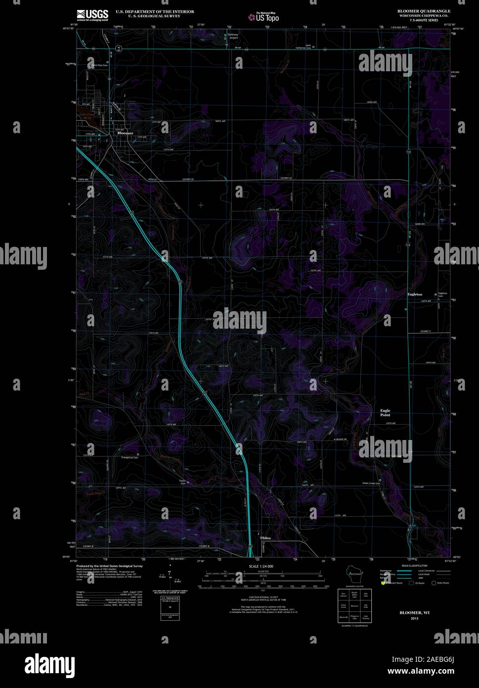 Bloomer map hi-res stock photography and images - Alamy